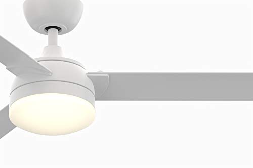 Fanimation Xeno Wet Indoor/Outdoor Ceiling Fan with Matte White Blades and LED Light Kit 56 inch - Matte White