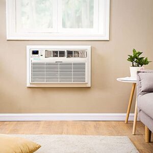 Emerson Quiet Kool 12,000 BTU 230V Through-The-Wall Air Conditioner with Remote Control | 4-in-1 AC, Heater, Dehumidifer, Fan | for Rooms up to 550 Sq.Ft. | 24H Timer | EATE12RD2T, 12000, White