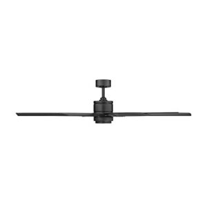 Renegade Smart Indoor and Outdoor 8-Blade Ceiling Fan 52in Matte Black with 3000K LED Light Kit and Remote Control works with Alexa, Google Assistant, Samsung Things, and iOS or Android App