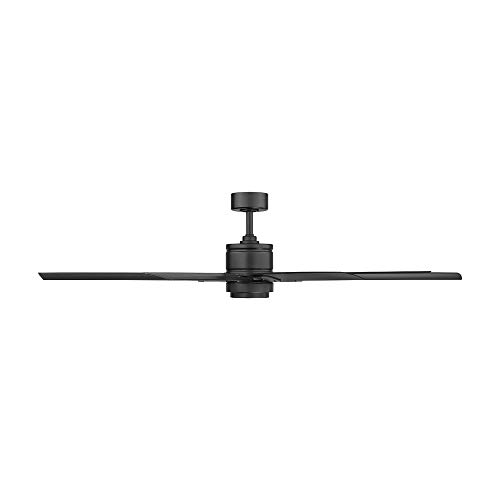 Renegade Smart Indoor and Outdoor 8-Blade Ceiling Fan 52in Matte Black with 3000K LED Light Kit and Remote Control works with Alexa, Google Assistant, Samsung Things, and iOS or Android App