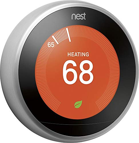 Google, T3008US, Nest Learning Thermostat, 3rd Gen, Smart Thermostat, Pro Version, Works With Alexa (Renewed)