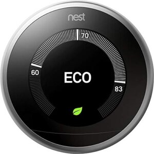 Google, T3008US, Nest Learning Thermostat, 3rd Gen, Smart Thermostat, Pro Version, Works With Alexa (Renewed)