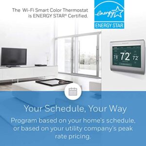 Honeywell Home RTH9585WF1004 Wi-Fi Smart Color Thermostat, 7 Day Programmable, Touch Screen, Energy Star, Alexa Ready (Renewed)