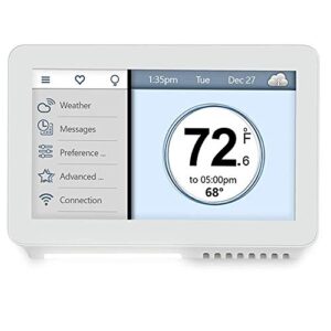 vine wi-fi 7day & 8 period programmable smart home thermostat – wi-fi tj-919, compatible with alexa & google assistant