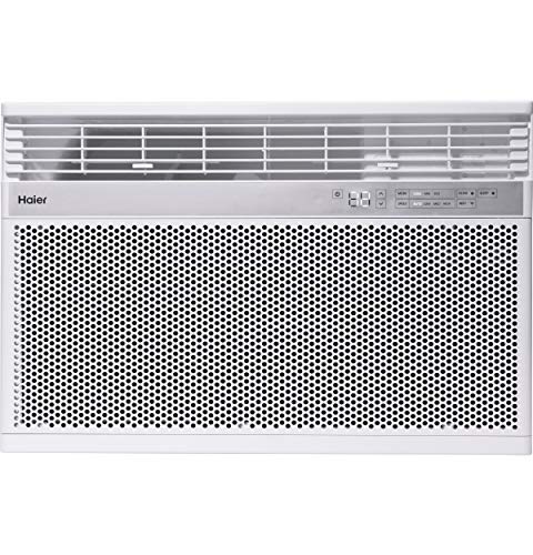 Haier Smart Window Air Conditioner 10,000 BTU Easy Install Kit Included Complete With Wifi & Smart Home Connectivity Energy Star Certified Cools up to 450 Square Feet 115 Volts White