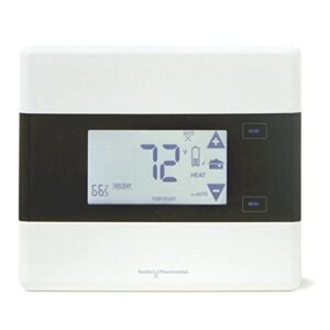 radio thermostat ct100 z-wave programmable thermostat off-white