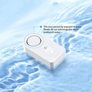 Govee WiFi Water Sensor 3 Pack, Water Leak Detector 100dB Adjustable Alarm and App Alerts, Leak and Drip Alert with Email, Wireless Detector for Home, Basement(Not Support 5G WiFi)