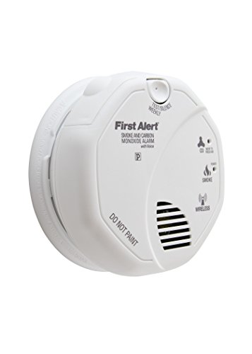 First Alert SCO500B Wireless Interconnected Photoelectric Smoke and Carbon Monoxide Combo Alarm with Voice and Location