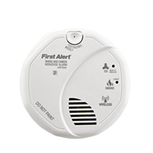 First Alert SCO500B Wireless Interconnected Photoelectric Smoke and Carbon Monoxide Combo Alarm with Voice and Location