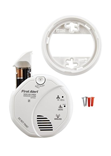 First Alert SCO500B Wireless Interconnected Photoelectric Smoke and Carbon Monoxide Combo Alarm with Voice and Location