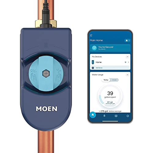 Moen 900-001 Flo Smart Water Monitor and Shutoff in 3/4-Inch Diameter