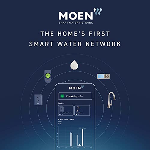 Moen 900-001 Flo Smart Water Monitor and Shutoff in 3/4-Inch Diameter