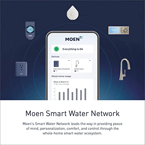 Moen 900-001 Flo Smart Water Monitor and Shutoff in 3/4-Inch Diameter