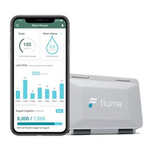 flume 2 smart home water monitor & water leak detector: detect water leaks before they cause damage. monitor your water use to reduce waste & save money. installs in minutes, no plumbing required