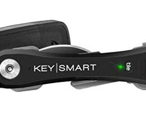 KeySmart Pro- Compact Smart Trackable Key Holder w LED Flashlight & Tile Bluetooth Key Finder Technology, EDC Key Organizer, Other Mini Tools & Accessories for Men, Husband & Dad