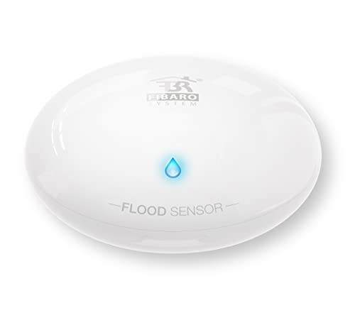 Fibaro FGBHFS-101 Flood, Water & Temperature Sensor Homekit enabled water leakage detector, white