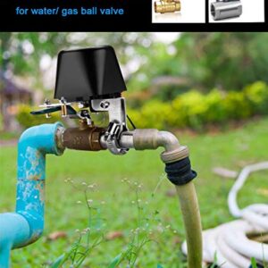 Smart Wifi Water Valve Shutoff Timer, Smart Sprinkler Controller, Wifi Gas Shut Off Valve Controller, for Valves up to 1.5", Compatible with Alexa Google, APP Remote Control, No Hub Required