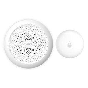 aqara smart hub m1s plus aqara water leak sensors, wireless water leak detector for alarm system and smart home automation