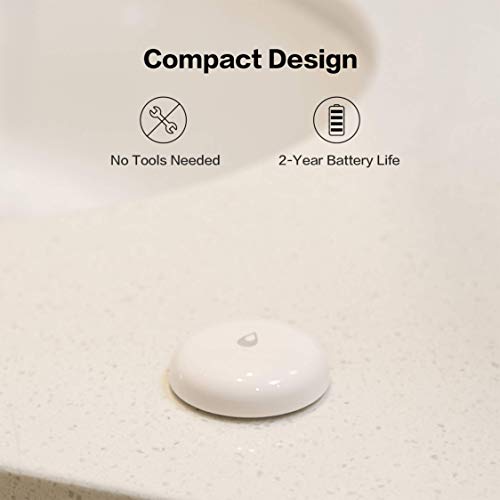 Aqara Door and Window Sensor Plus Aqara Water Leak Sensor, REQUIRES AQARA HUB, Zigbee Connection, For Remote Monitoring, Alarm System and Smart Home Automation