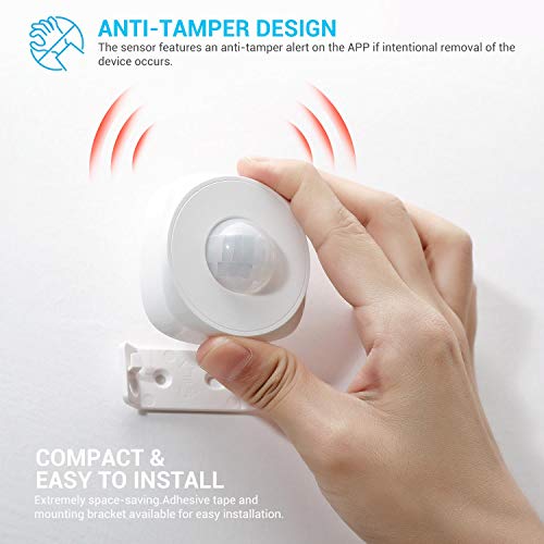 Linkind PIR Motion Sensor, Wireless Motion Detector, Zigbee White, for DIY Use with Linkind Home Security System, Automation with Linkind Smart Zigbee LED Lights, LINKIND Hub Required (NOT Included)