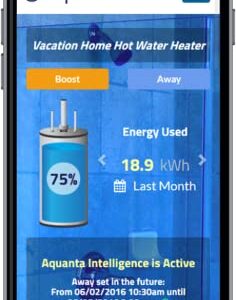 Aquanta Digital Water Heater Timer - Wifi Smart Water Heater Controller/Control - Smart Hot Water Heater Alternative - Programmable, Works with Gas Hot Water Heaters (ONLY) - Leak Sensor Included