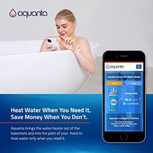 Aquanta Digital Water Heater Timer - Wifi Smart Water Heater Controller/Control - Smart Hot Water Heater Alternative - Programmable, Works with Gas Hot Water Heaters (ONLY) - Leak Sensor Included