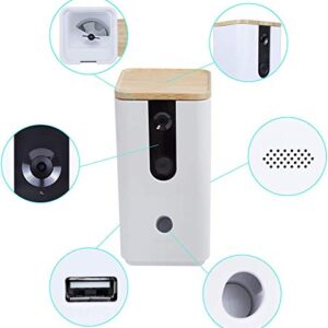 DOGNESS Wi-Fi Pet Camera with Treat Dispenser for Dogs and Cats. 1080P HD Video, 165° Full-Room View, 2-Way Audio, Sound/Motion Alerts, Night Vision, Pet Monitor, White