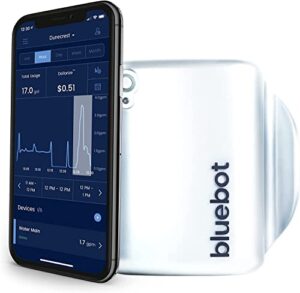 bluebot universal smart home water meter & ios app for leak detection, live water usage tracking and alerting. sub meter from one account. install in minutes, no plumbing or subscription required.