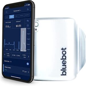 bluebot Universal Smart Home Water Meter & iOS App for Leak Detection, Live Water Usage Tracking and Alerting. Sub Meter from One Account. Install in Minutes, No Plumbing or Subscription Required.