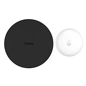 aqara smart hub m2 plus aqara water leak sensors, wireless water leak detector for alarm system and smart home automation