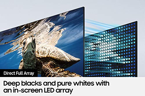 SAMSUNG 65-Inch Class QLED Q80A Series - 4K UHD Direct Full Array Quantum HDR 12x Smart TV with Alexa Built-in and 6 Speaker Object Tracking Sound - 60W, 2.2.2CH (QN65Q80AAFXZA, 2021 Model)