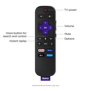 Roku Streaming Stick 4K | Streaming Device 4K/HDR/Dolby Vision with Roku Voice Remote and TV Controls