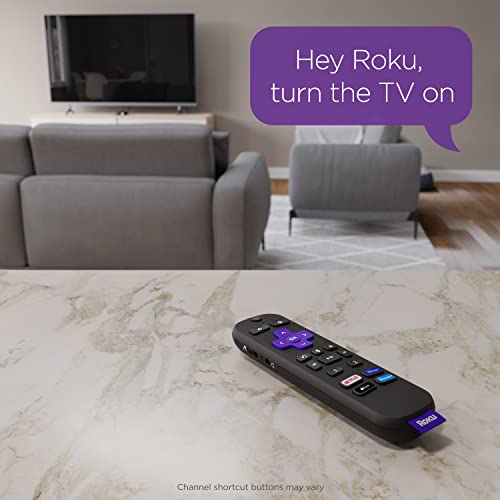 Roku Voice Remote Pro | Rechargeable voice remote with TV controls, lost remote finder, private listening, hands-free voice controls, and shortcut buttons for Roku Players, Roku TV, & Roku Streambars