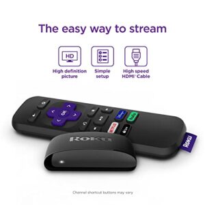 Roku Express HD Streaming Media Player with High Speed HDMI Cable and Simple Remote