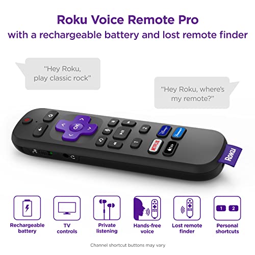 Roku Streaming Stick 4K+ Streaming Device 4K/HDR/Dolby Vision with Roku Voice Remote Pro