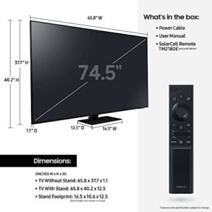 SAMSUNG 75-Inch Class Neo QLED 4K UHD QN85A Series Quantum HDR 24x, 6 - 2.2.2CH 60W Speakers, Object Tracking Sound, Smart TV with Alexa Built-in (QN75QN85AAFXZA, 2021 Model)