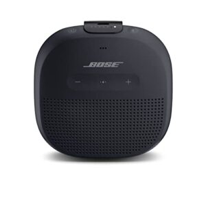 bose soundlink micro bluetooth speaker: small portable waterproof speaker with microphone, black