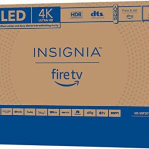 INSIGNIA 50-inch Class F30 Series LED 4K UHD Smart Fire TV (NS-50F301NA22, 2021 Model)