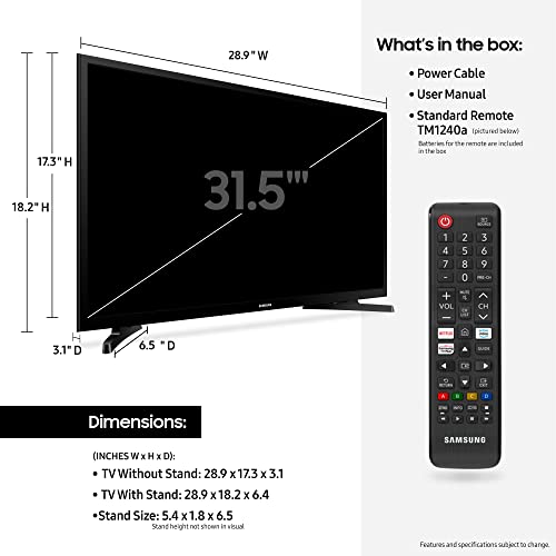 SAMSUNG 32-inch Class LED Smart FHD TV 1080P (UN32N5300AFXZA, 2018 Model)