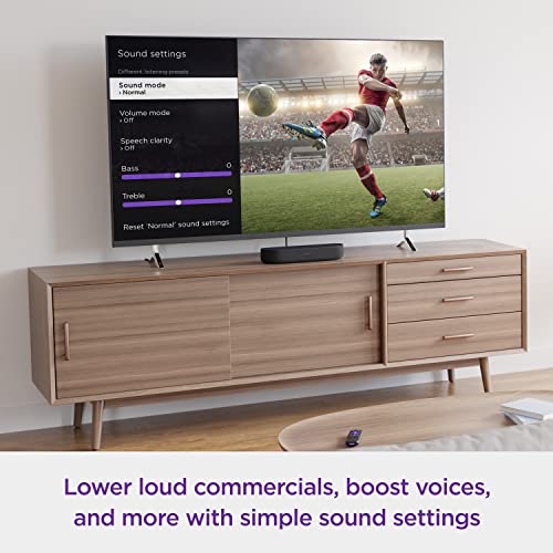 Roku Streambar | 4K/HD/HDR Streaming Media Player & Premium Audio, All In One, Includes Roku Voice Remote