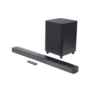 jbl bar 5.1 – soundbar with built-in virtual surround, 4k and 10″ wireless subwoofer (jbl2gbar51imblkam)