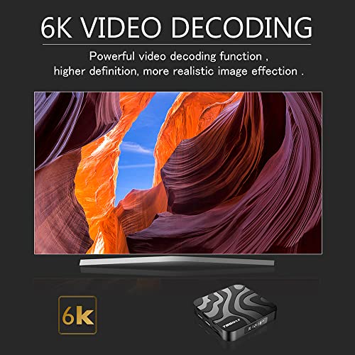 Android TV Box 12.0, T95 MAX Android Box 4GB RAM 32GB ROM with Allwinner H618 Quadcore Smart TV Box, 2.4GHz/5GHz Dual WiFi 3D 6K Streaming Media Player