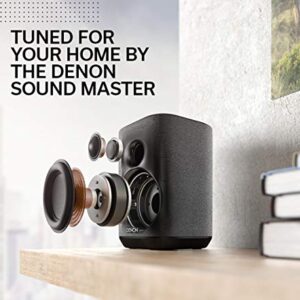 Denon Home 150 Wireless Speaker | HEOS, Alexa Built-in, AirPlay 2, and Bluetooth | Compact Design | Black