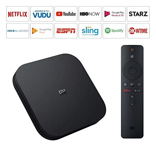 Xiaomi Mi Box S 4K HDR Android TV Remote Streaming Media Player with Google Assistant Streaming Device 4K Ultra HD