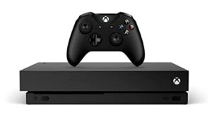 microsoft xbox one x 1tb, 4k ultra hd gaming console, black (renewed) (2017 model)