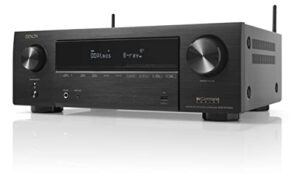 denon avr-x1700h 7.2 channel av receiver – 80w/channel (2021 model), advanced 8k hdmi video w/ earc, full 3d audio – dolby atmos, dts:x, wireless streaming, built-in heos, amazon alexa voice control