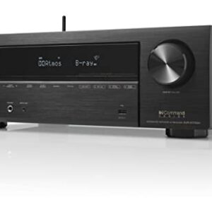 Denon AVR-X1700H 7.2 Channel AV Receiver - 80W/Channel (2021 Model), Advanced 8K HDMI Video w/ eARC, Full 3D Audio - Dolby Atmos, DTS:X, Wireless Streaming, Built-in HEOS, Amazon Alexa Voice Control