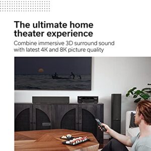 Denon AVR-X1700H 7.2 Channel AV Receiver - 80W/Channel (2021 Model), Advanced 8K HDMI Video w/ eARC, Full 3D Audio - Dolby Atmos, DTS:X, Wireless Streaming, Built-in HEOS, Amazon Alexa Voice Control