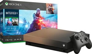 microsoft xbox one x 1tb console – battlefield v bundle – xbox one