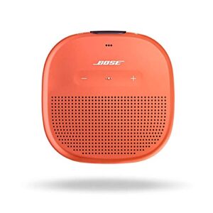 bose soundlink micro: small portable bluetooth speaker (waterproof), bright orange